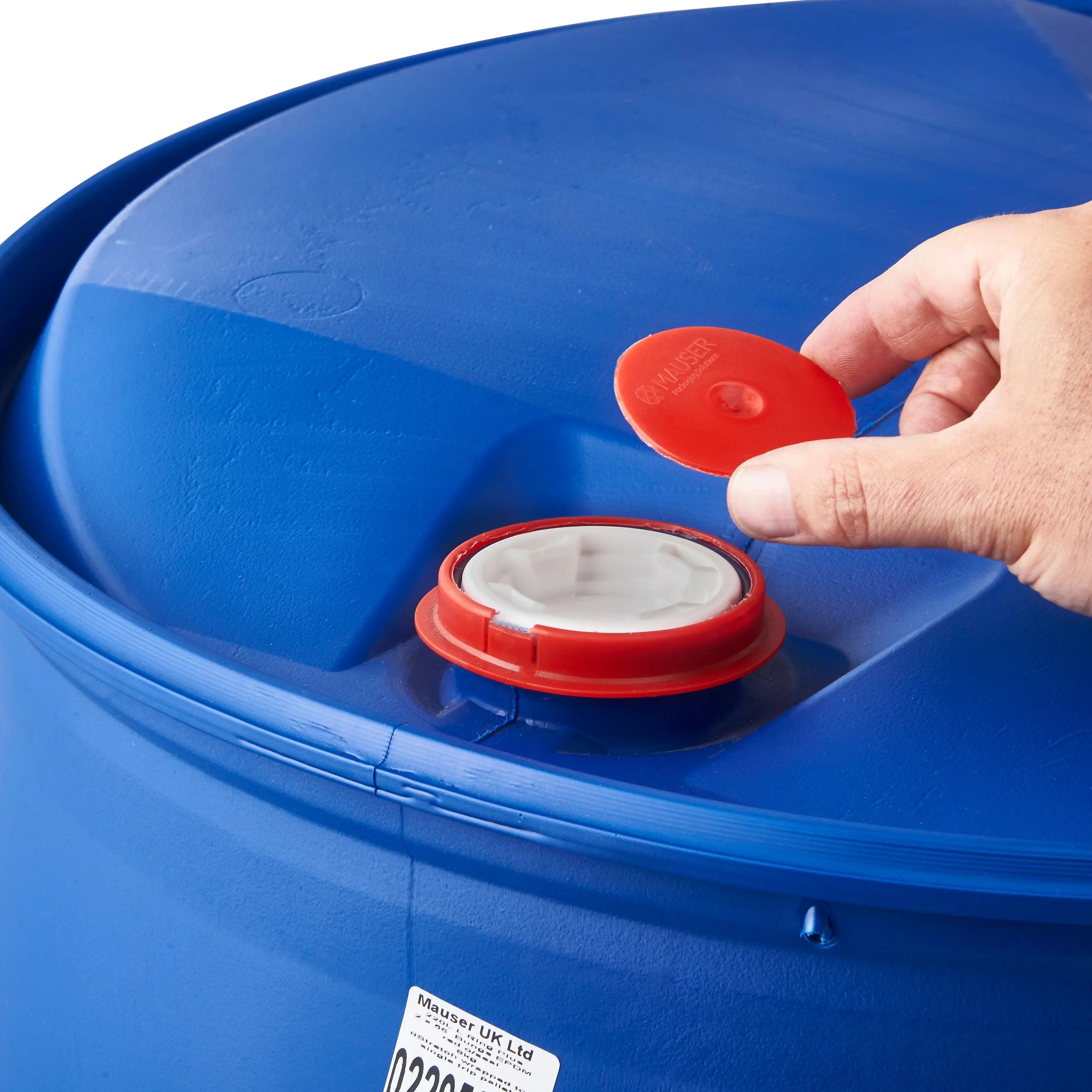 220 Litre Plastic Blue Tighthead Drum UN Approved Single L Ring – Invopak