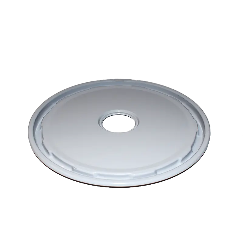 285mm Tinplate Plain Pail Lid Flat with 57mm Centre Hole for Bung – Invopak