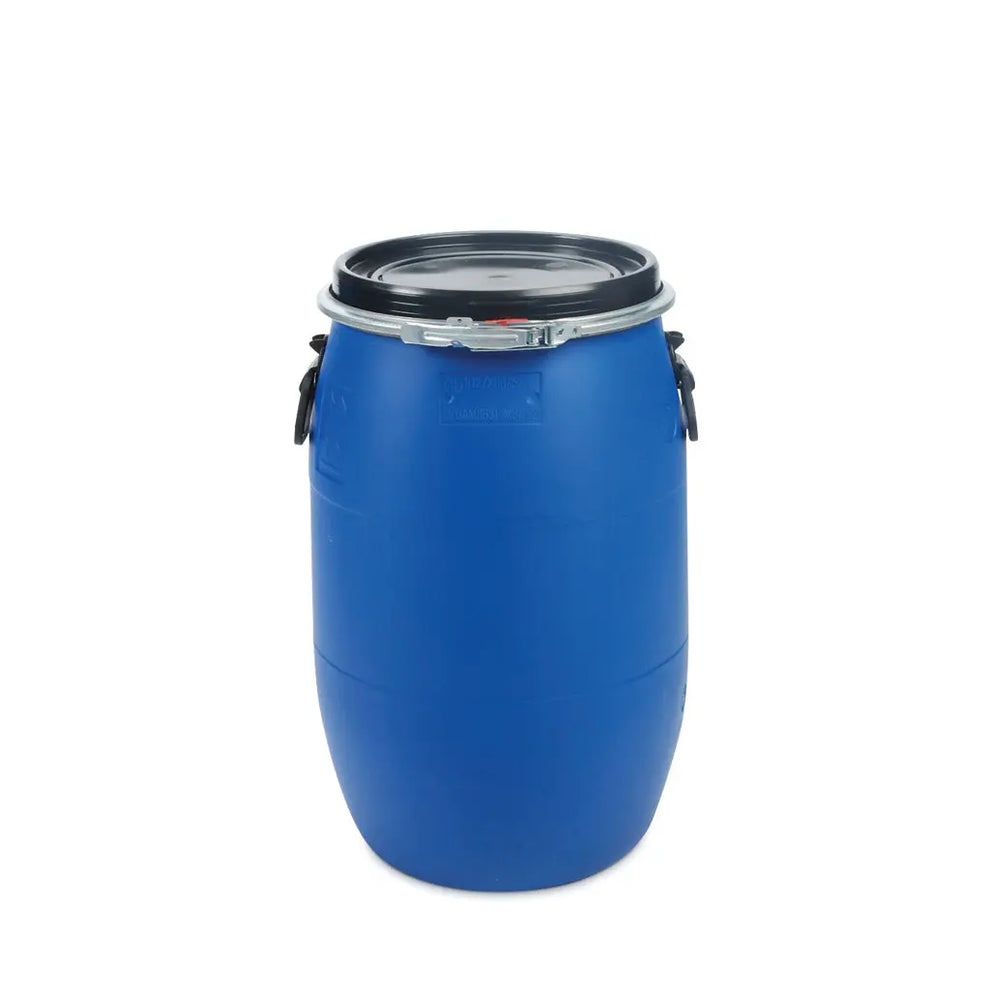 60 Litre Plastic Blue Open Top Drum UN Approved – Invopak