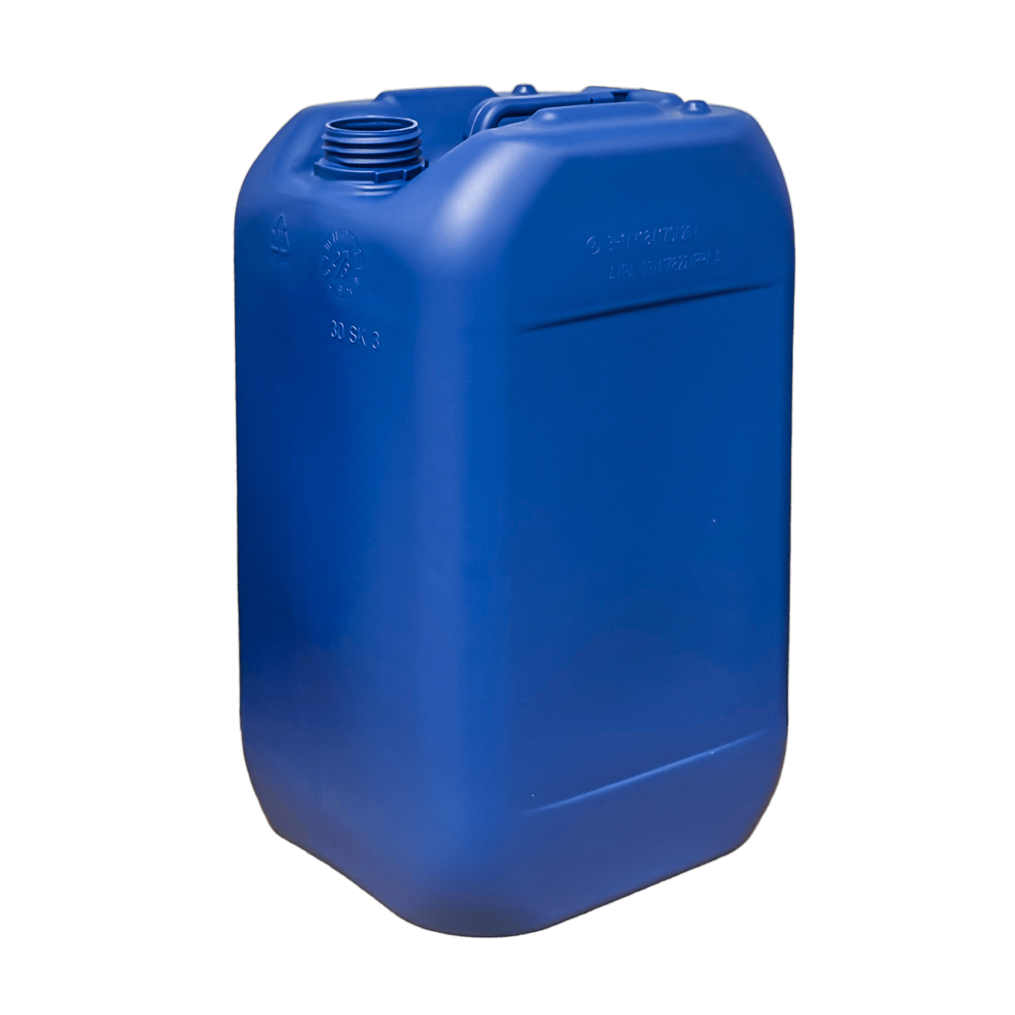 Stackable 30 Litre Plastic Blue Jerry Can 61mm Neck UN | Invopak