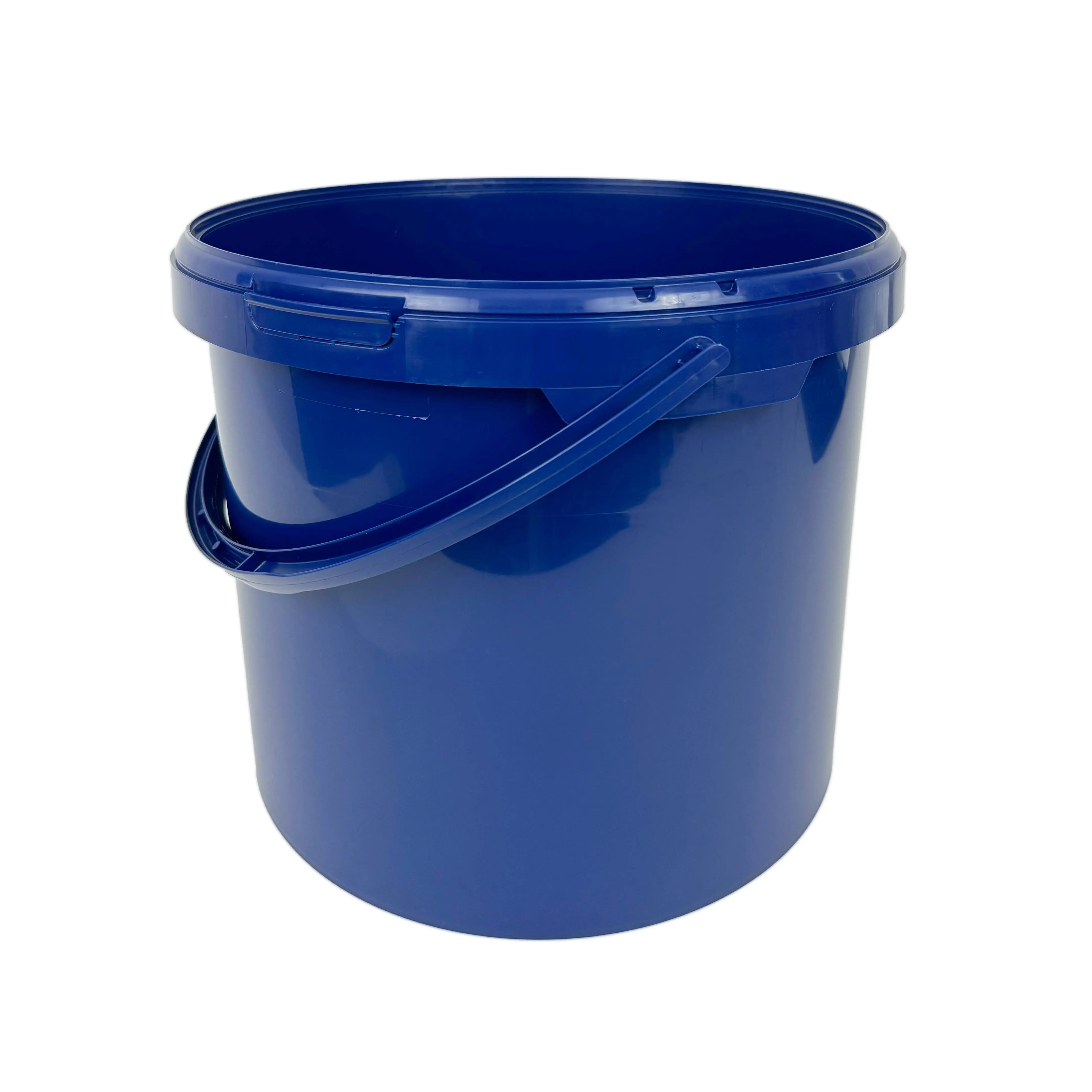 18L Plastic Blue Tamper Evident Bucket with Plastic Handle – Invopak