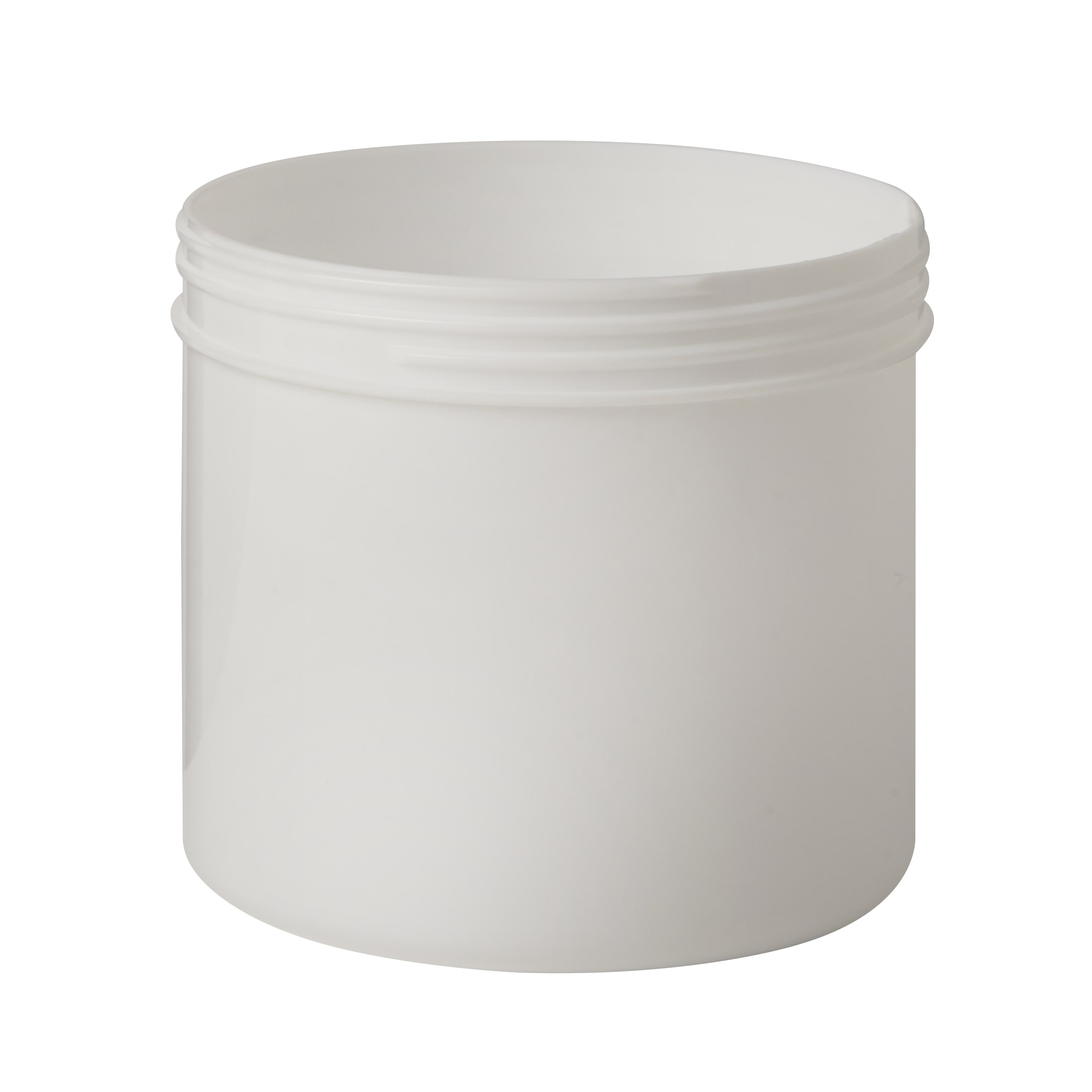 500 ML Plastic White Cylindrical Jar 100mm Screw Neck – Invopak