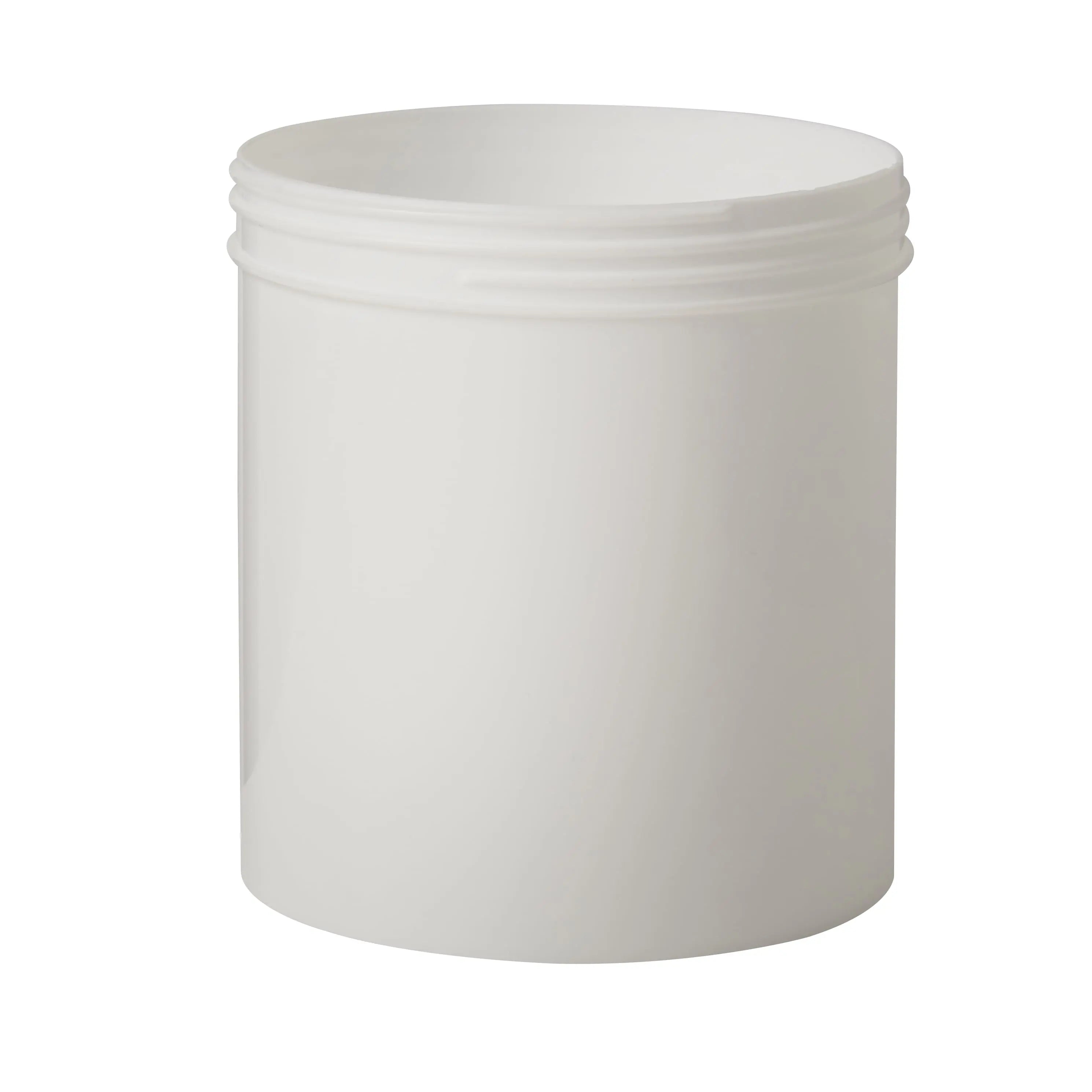650 ML Plastic White Cylindrical Jar 100mm Screw Neck – Invopak