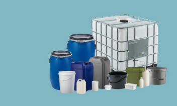 60 Litre Plastic Blue Open Top Drum UN Approved – Invopak