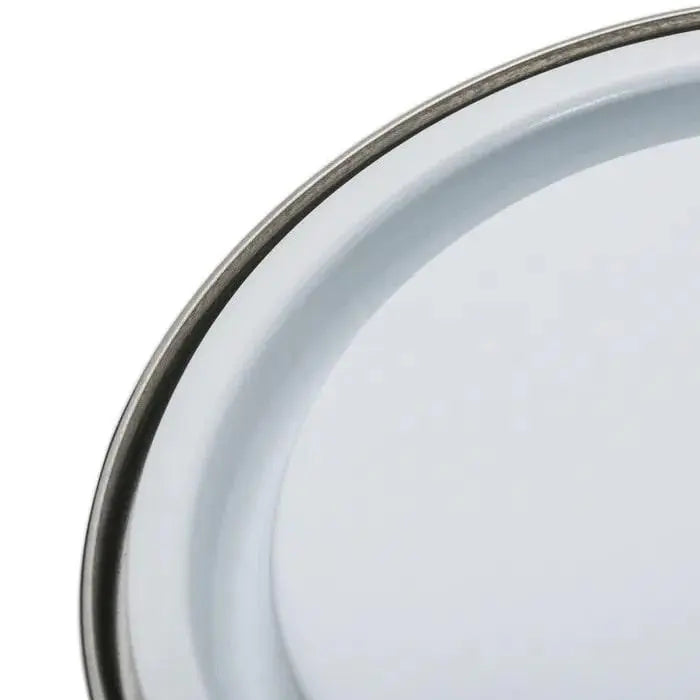 1 Litre White Plain Lever Lid Tin And Lid – Invopak