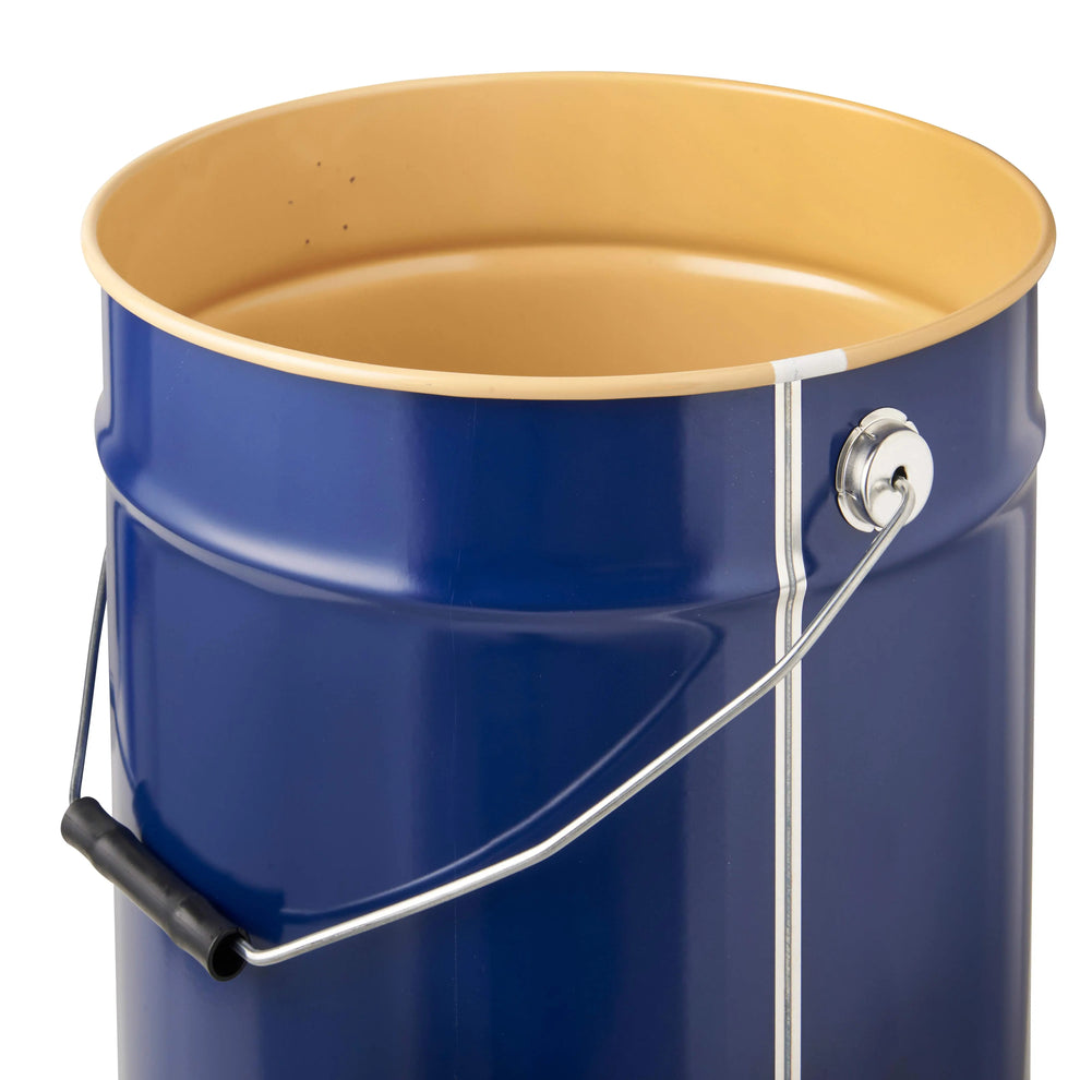 21 8l pail d 292mm x h 380mm blue lacquered un 0 30gauge – Invopak