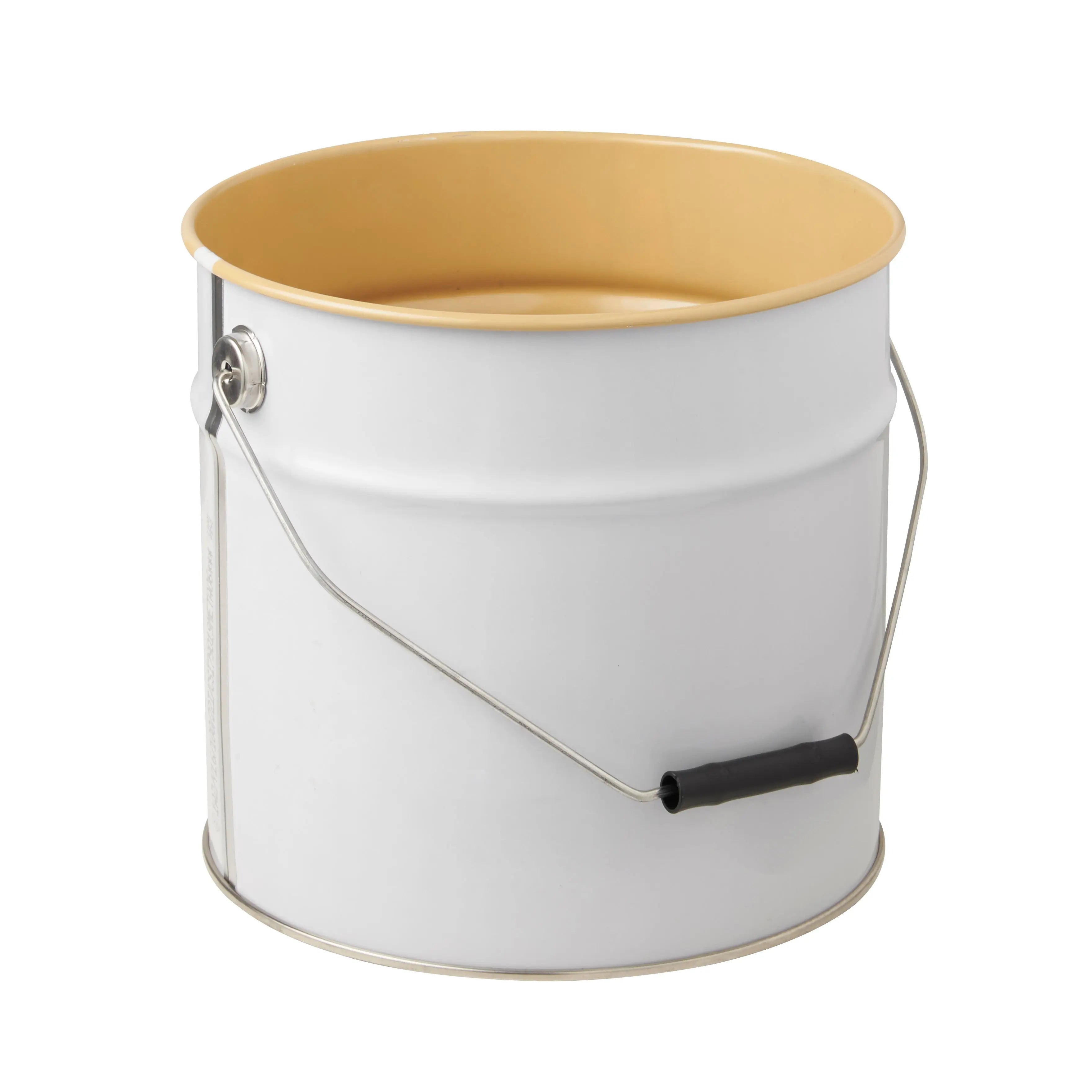 12.35 Litre Tinplate White Pail Lacquered Interior UN Approved – Invopak